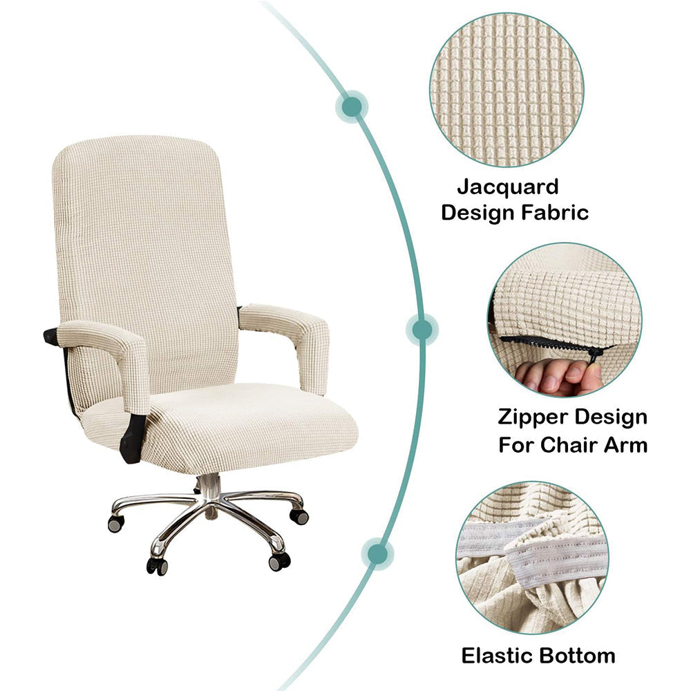 Office Chair Covers Stretchable Computer Desk Chair Covers Mid - High ...