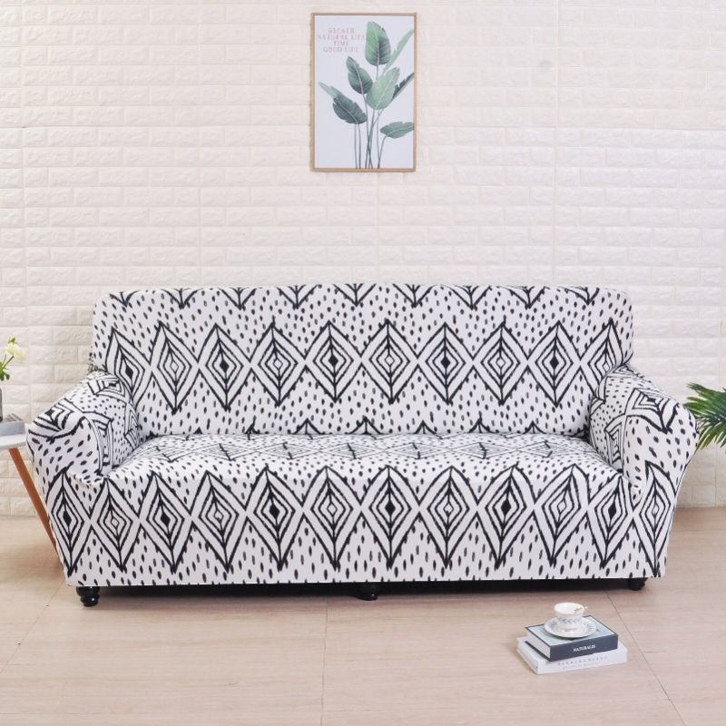 Sofa Loveseat Slipcover has elastic fabric Perfect Fit Any Sofa Cover ...