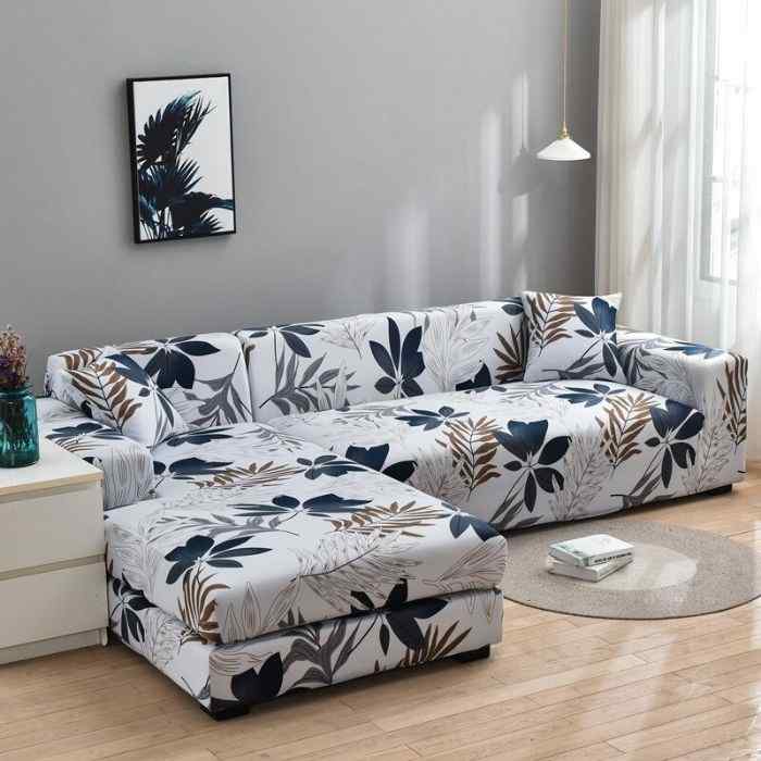 slipcover l shaped sectional Polyester Stretch Couch Covers with 2 ...