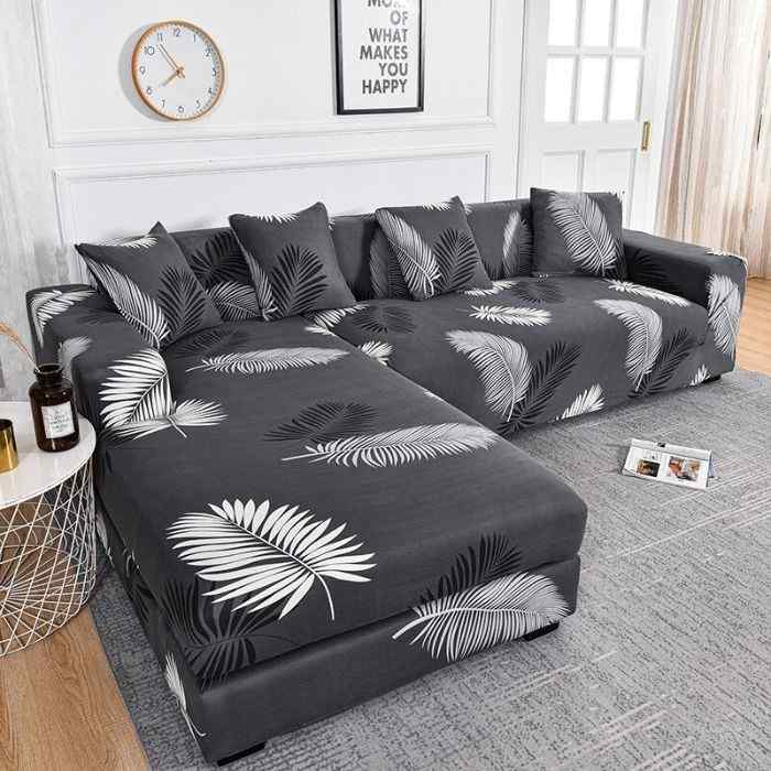 slipcover l shaped sectional Polyester Stretch slipcover l shaped couch ...