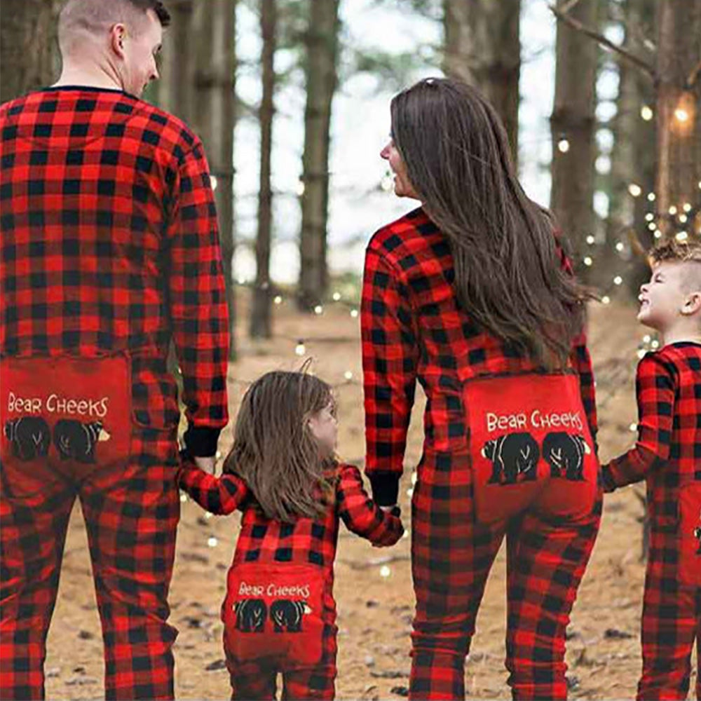 Classic Christmas Buffalo Plaid Family Matching Pajamas Sets– Sureix