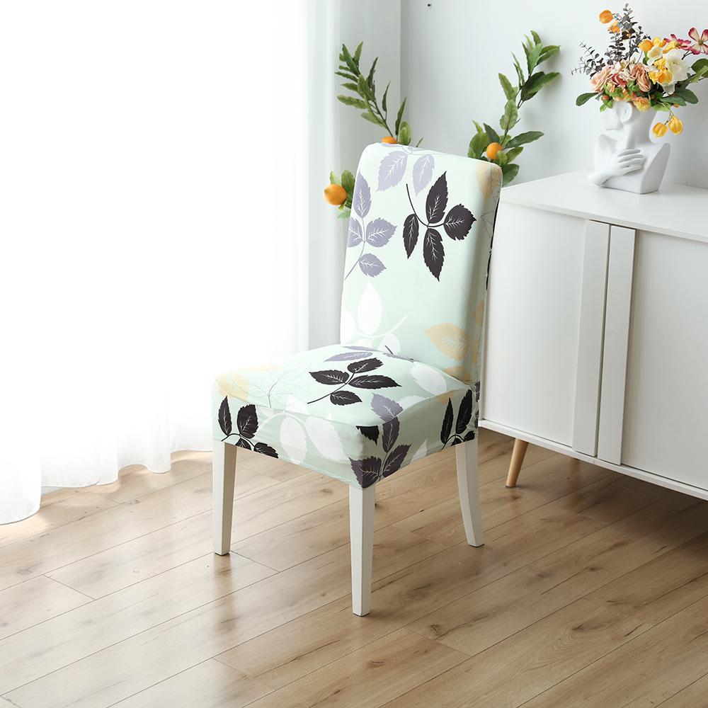 Leaf pattern Stretchy Removable Chair Covers– Sureix