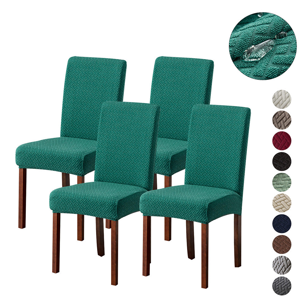 Long Plaid Jacquard Solid Color Stretch Chair Cover– Sureix