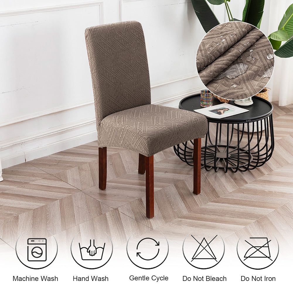 Bohemia Jacquard Solid Color Stretch Chair Cover– Sureix